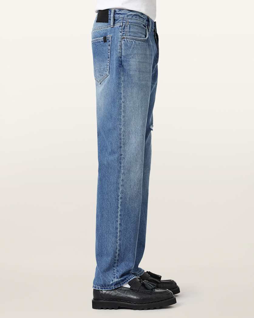 Reid Straight Fit Jeans Washed Indigo | ALLSAINTS